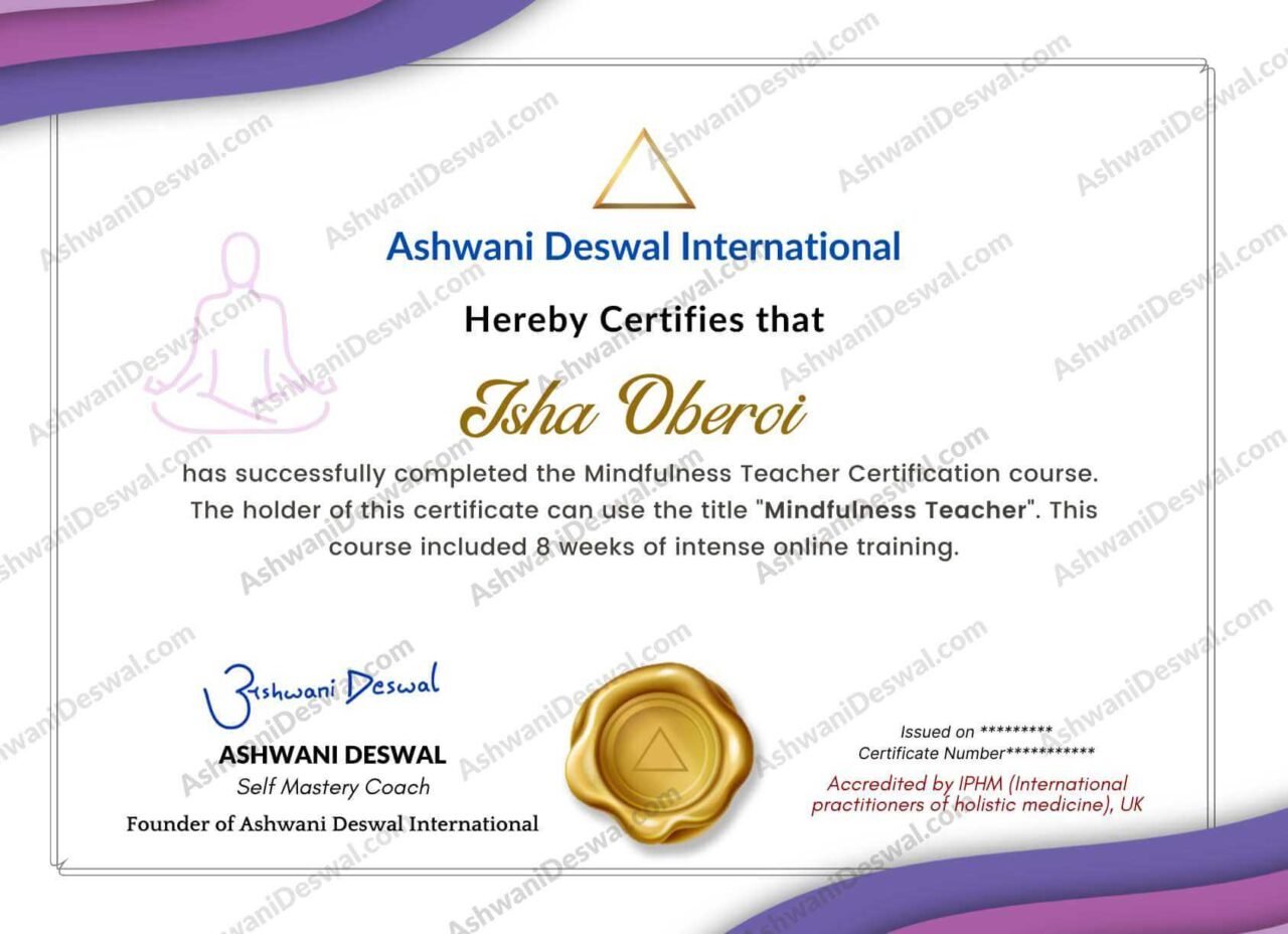 Best Mindfulness Teacher Certification course